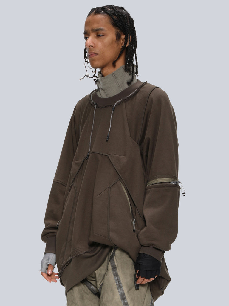 Geo Vent-Panel Layer Pullover – HAMCUS